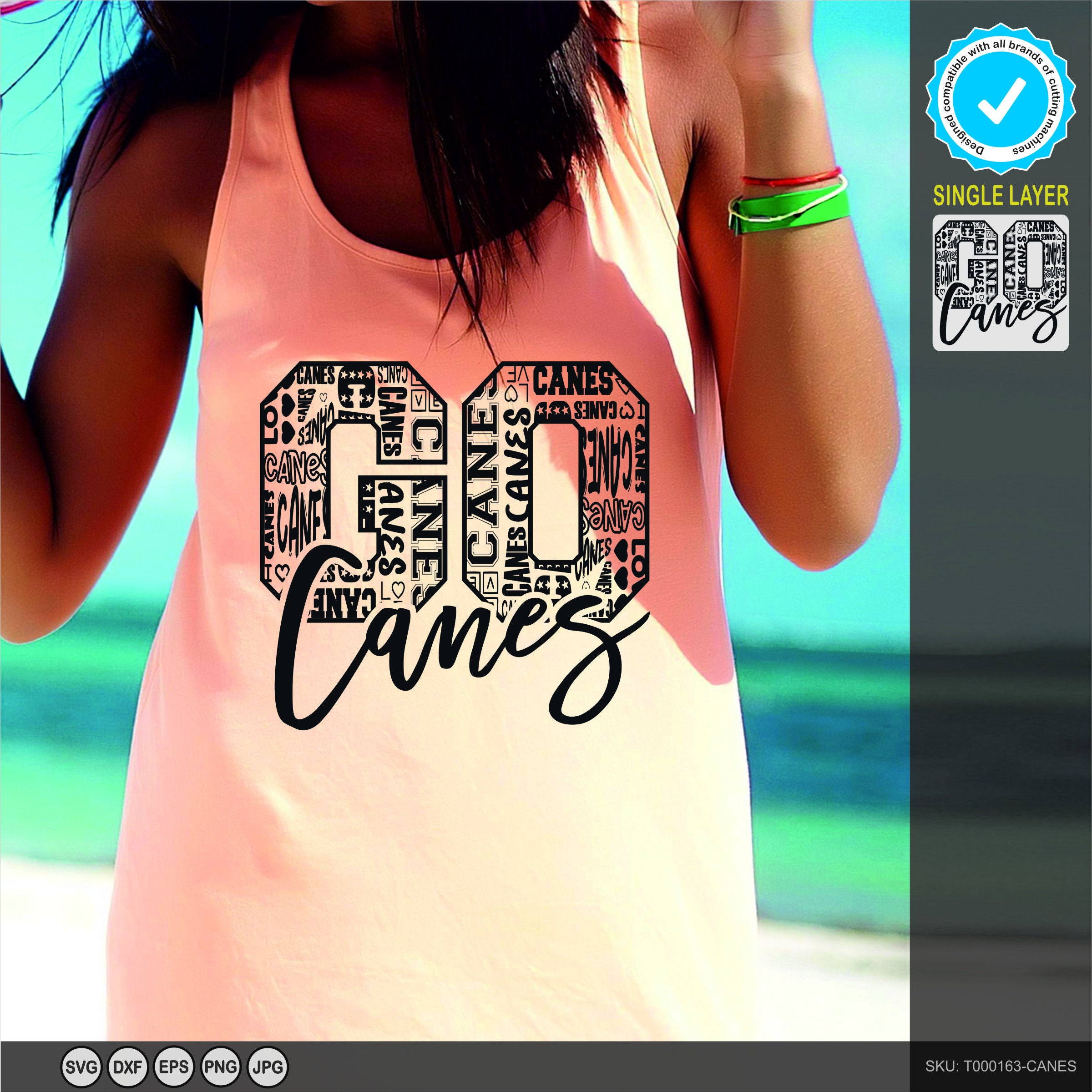 Canes Svg, Canes Typography 4 Sports Svg Mascot Pack, Canes Typography ...