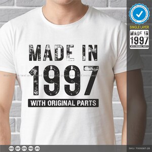 1997 Svg, 28th Birthday Svg, 6-pack 1997 Svg Bundle, Made in 1997 Svg ...