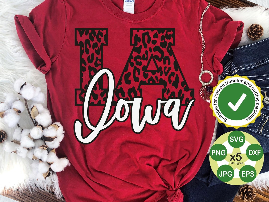 Iowa Svg Iowa State Svg Iowa Leopard Svg Digital Cut Files - Etsy