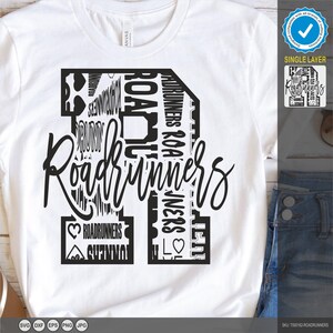 Roadrunners Svg, Roadrunners Typography 4 Sports Svg Mascot Pack ...