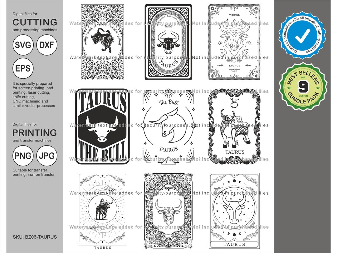 Taurus Svg Bull Zodiac Symbol Svg Taurus Zodiac Sign Svg - Etsy