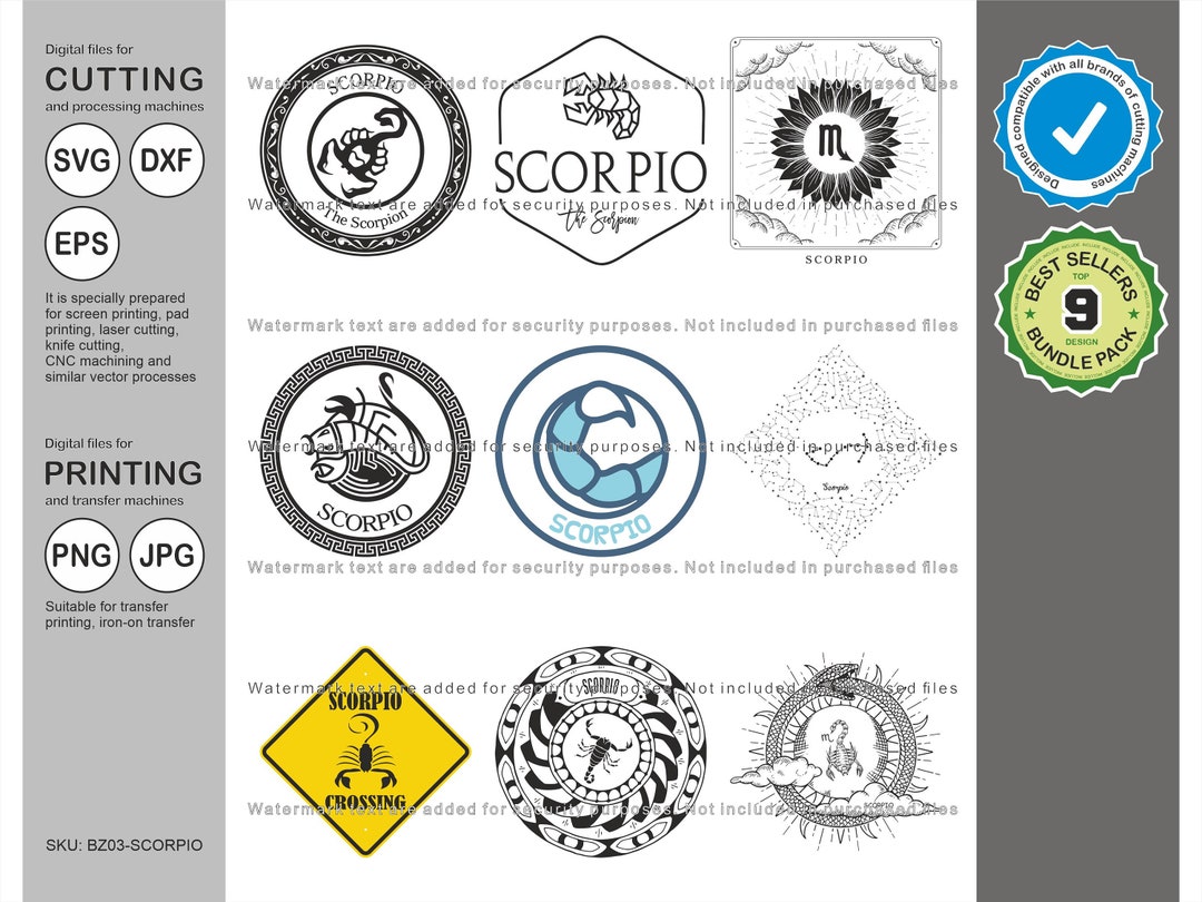 Scorpio Svg Scorpion Zodiac Symbol Svg Scorpio Zodiac Sign - Etsy