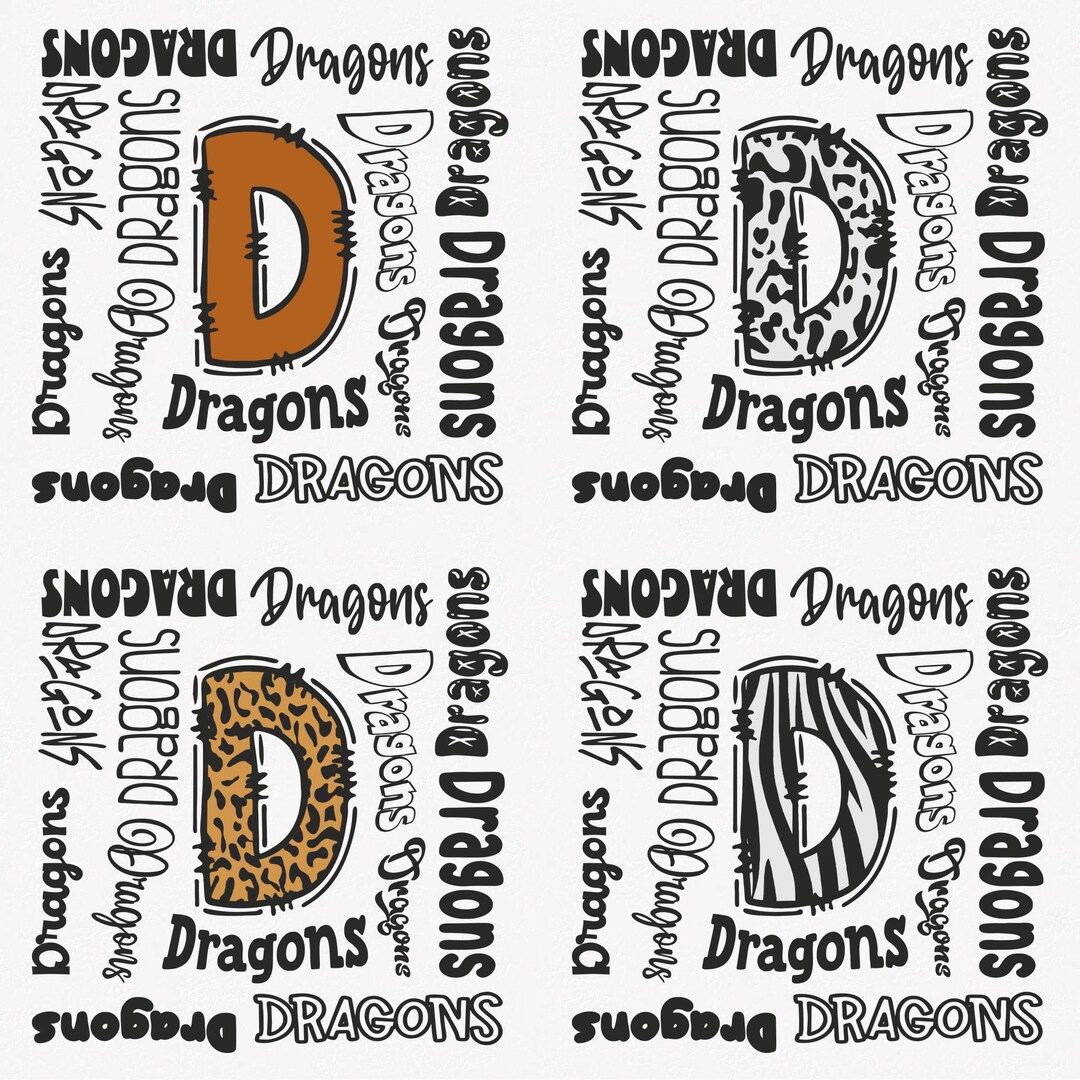 Dragons Png, Dragons Leopard 4 Sports Png Mascot Pack, Dragons Leopard ...