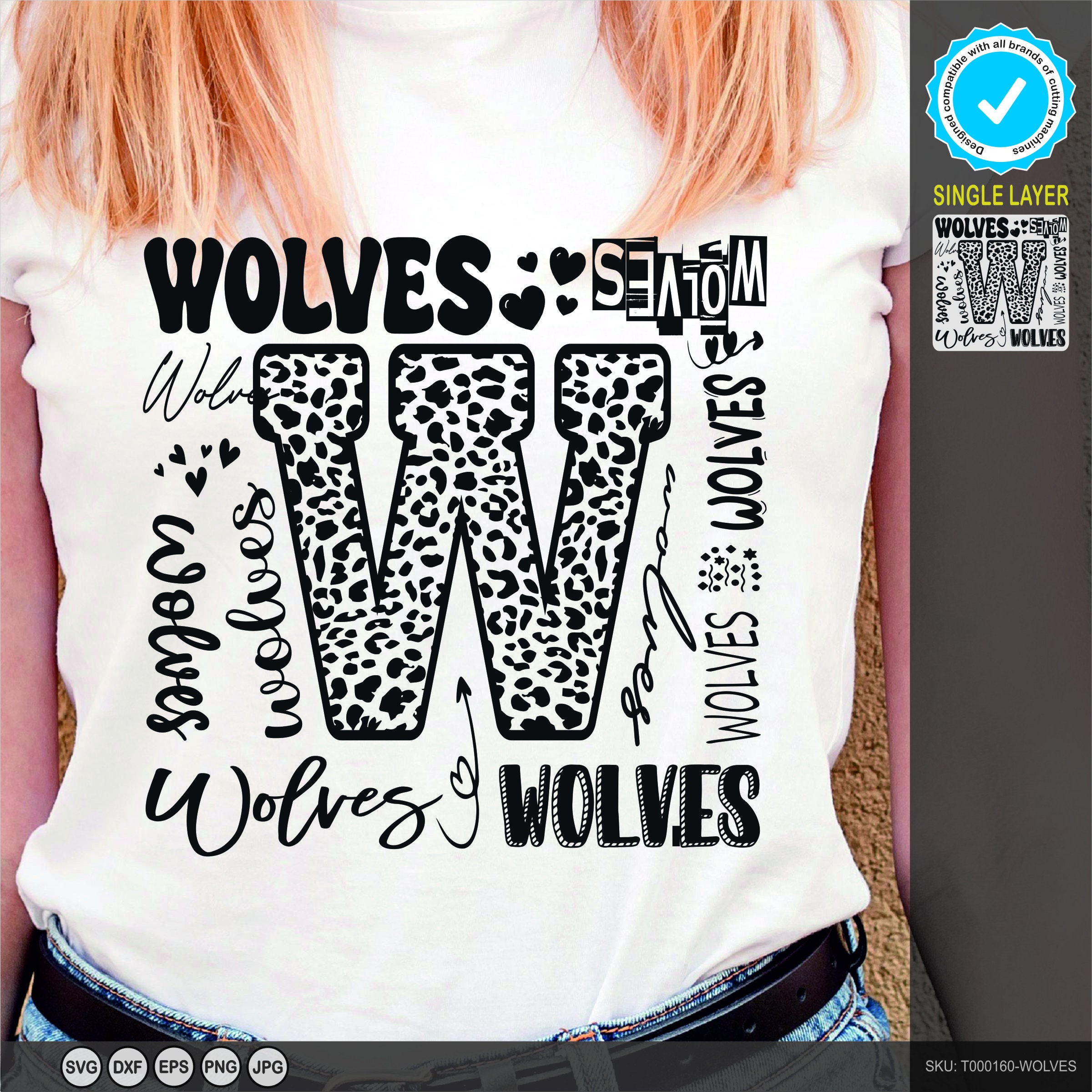 Wolves Svg, Wolves Typography 4 Sports Svg Mascot Pack, Wolves ...