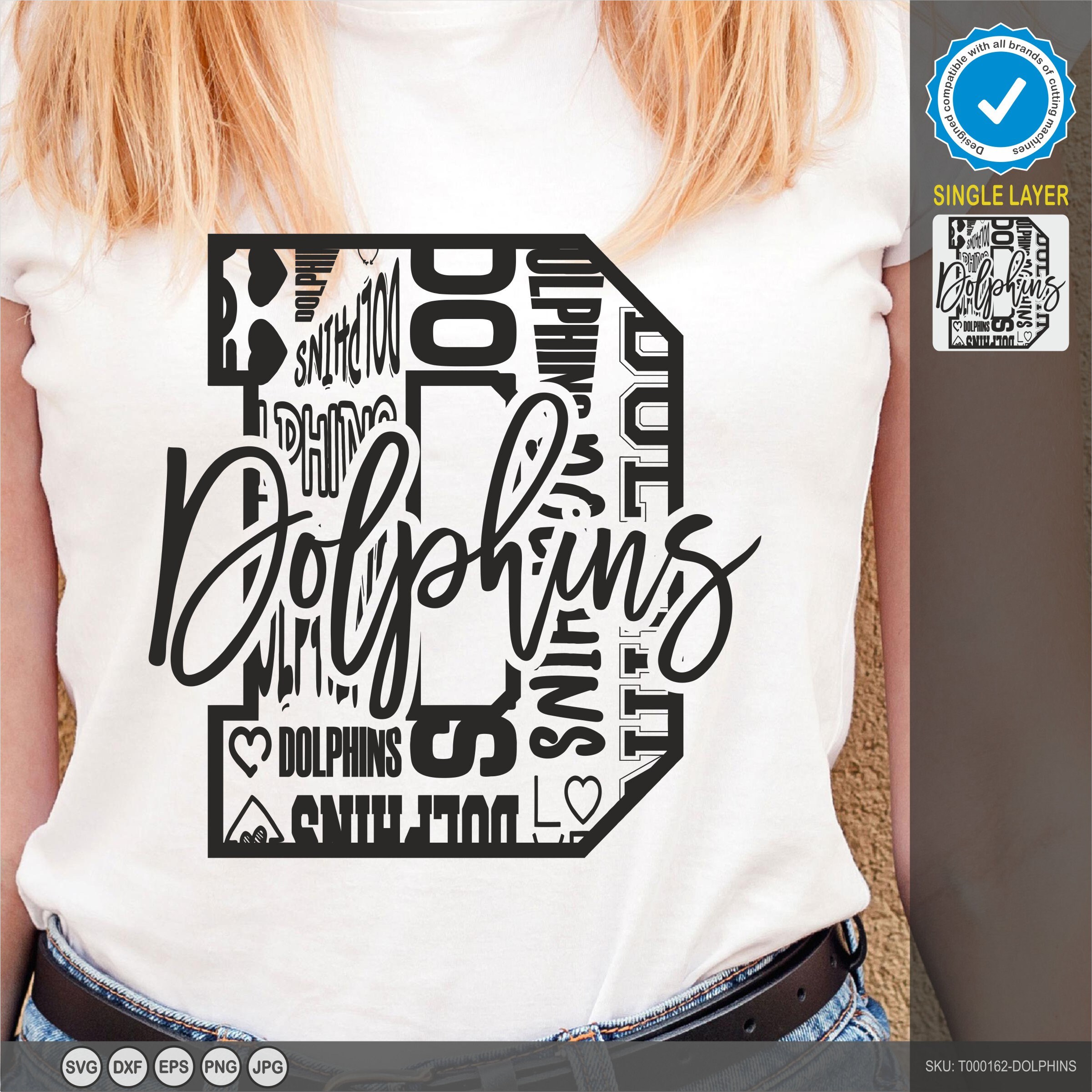 Dolphins Svg, Dolphins Typography 4 Sports Svg Mascot Pack, Dolphins ...