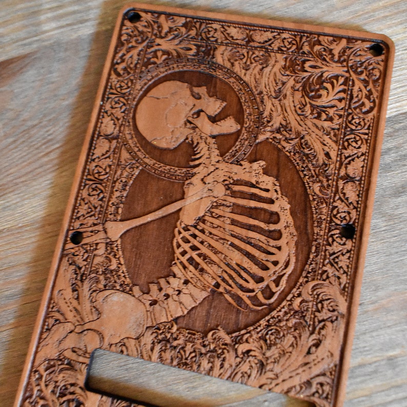 SSS / HSS Wooden Tremolo Bridge Cover Backplate for Strato Guitar ...
