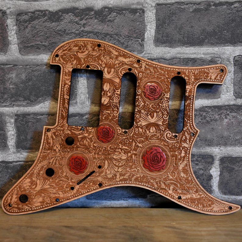 Custom Wooden Pickguard for Y- Pacifica EG 112V HSS – Unique Guitar ...