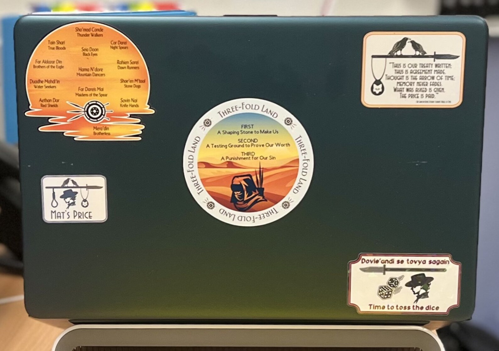 Wheel of Time, Wheel of Time Sticker, Mat Cauthon, Sticker, Prophecy ...