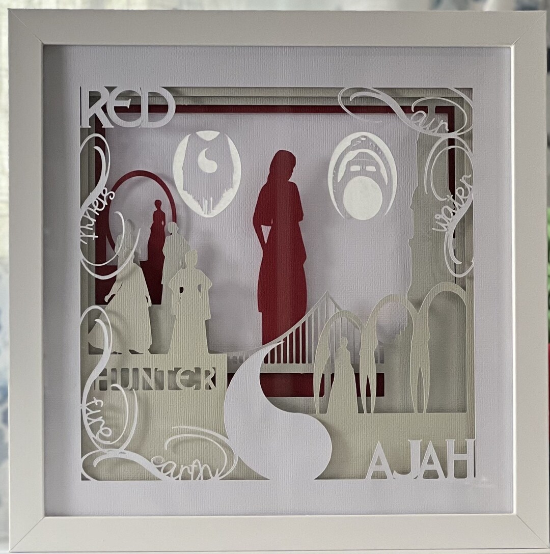 Wheel of Time, Aes Sedai, Red Ajah, Shadowbox, Graphic Art, Mixed Media ...