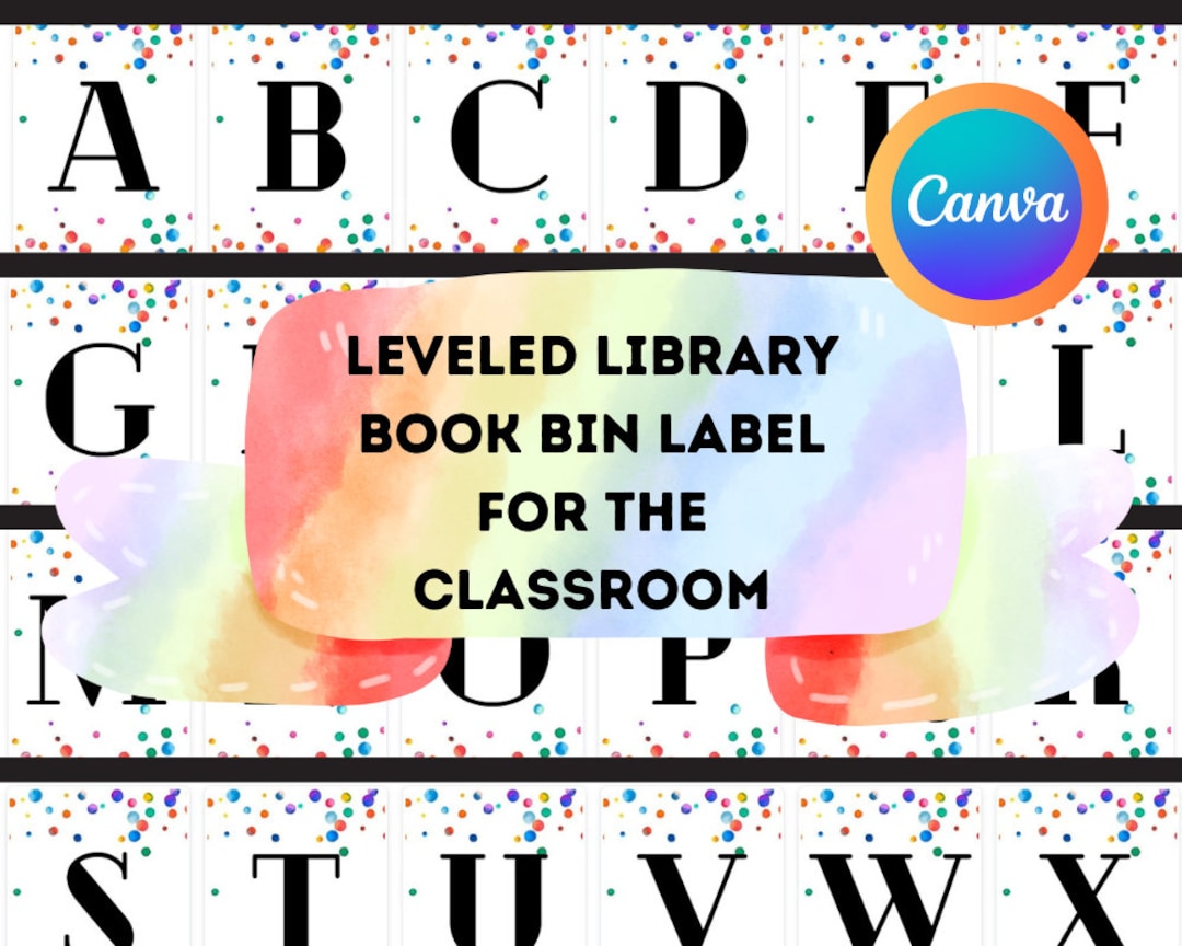 Classroom Library (leveled) Letter Labels A-Z Sized 2.25"x3" PDF ...