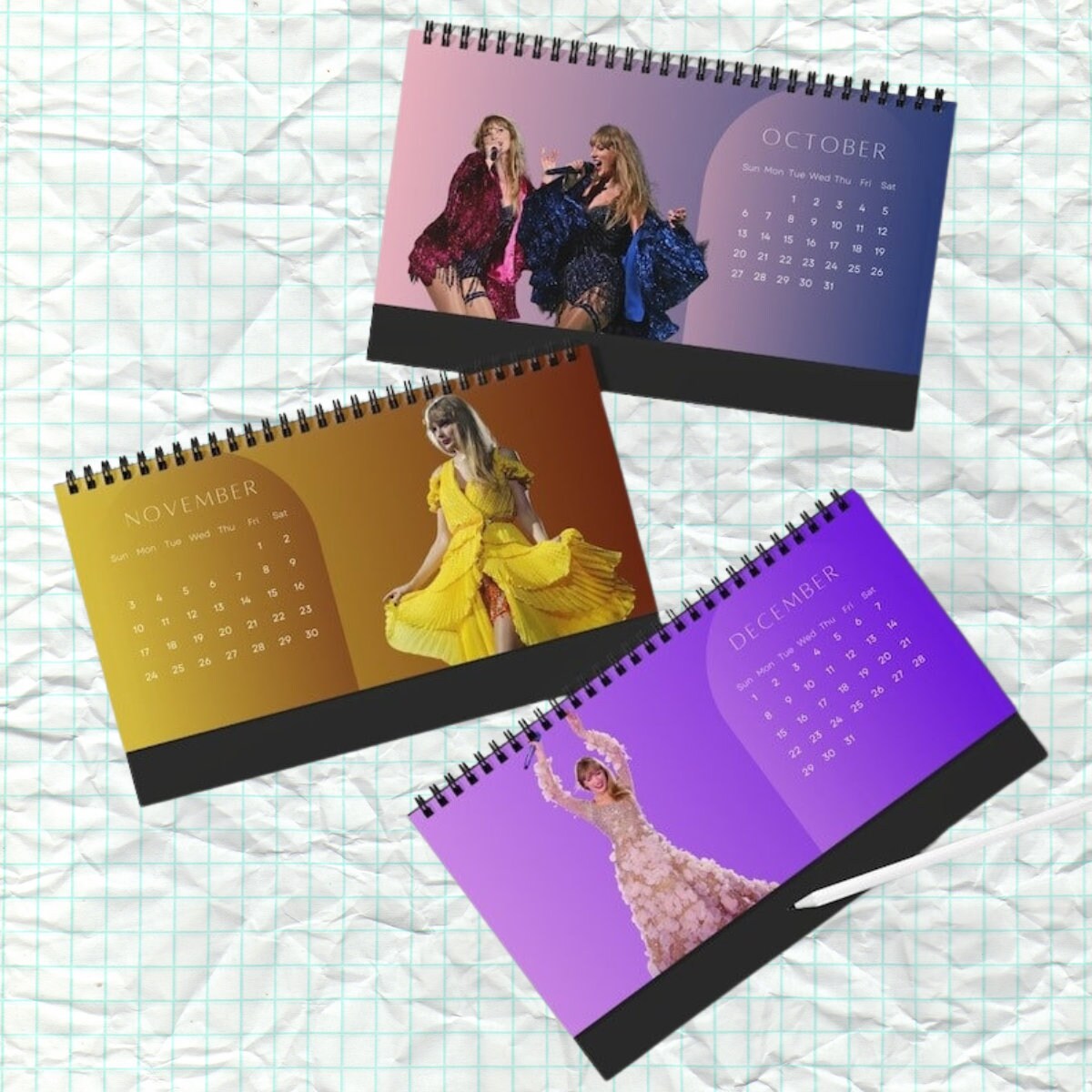 Desktop Calendar Eras 2024, Explore My Latest Era Desk Calendar sold by ...