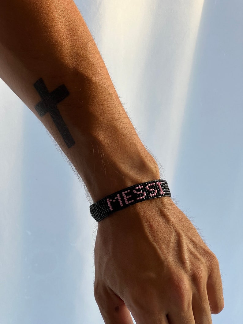 Lionel Messi Bracelet, Soccer Bracelet, Inter Miami, Gift for Him, Give ...