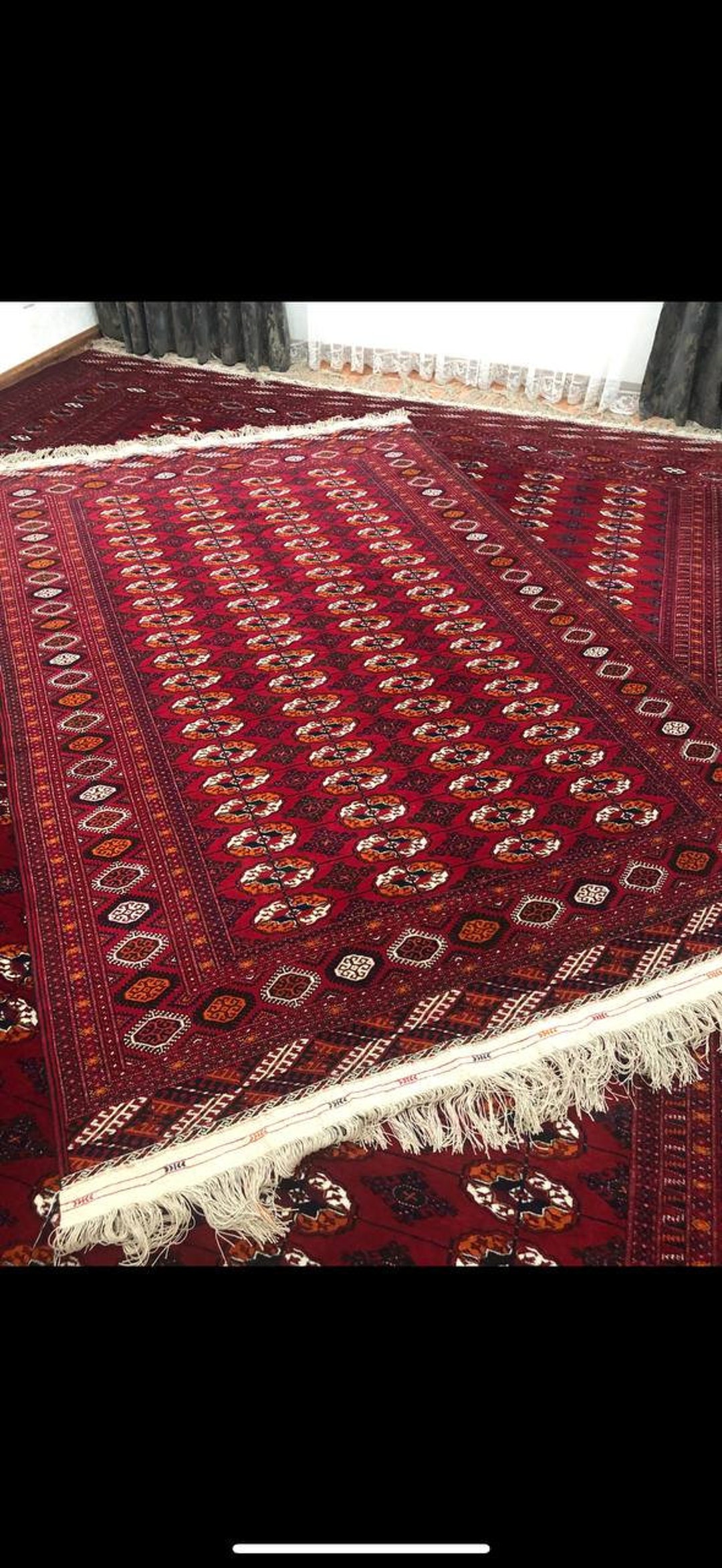 Authentic Turkmen Carpet 100% Wool Turkmen Teke Tribe From Turkmenistan ...
