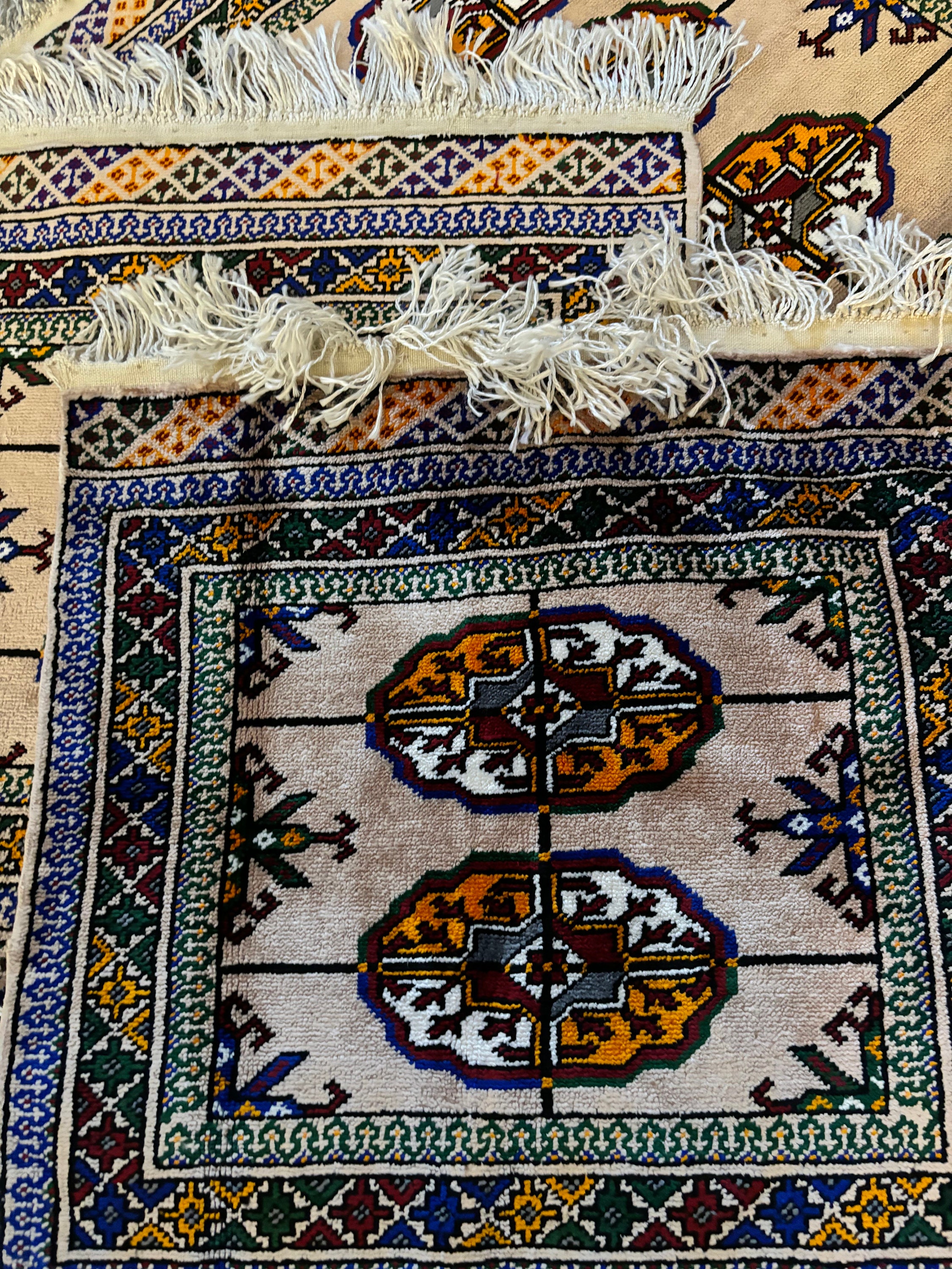 Authentic Turkmen Bokhara Carpet | 100% Silk Turkmen Teke Tribe From ...