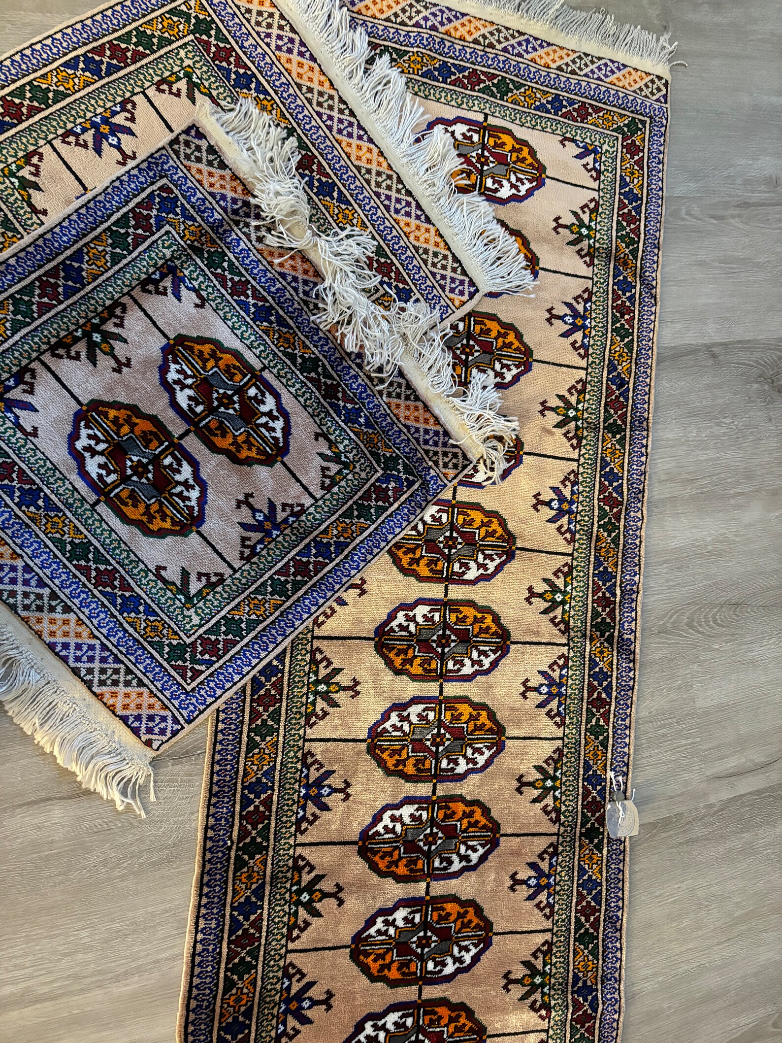 Authentic Turkmen Bokhara Carpet | 100% Silk Turkmen Teke Tribe From ...