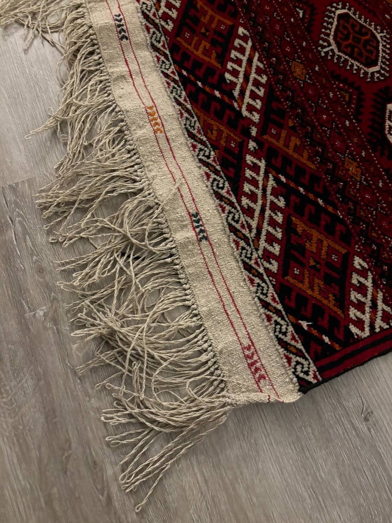 Authentic Turkmen Carpet 100% Wool Turkmen Teke Tribe From Turkmenistan ...