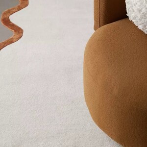 Irregular New Wave Shape Design Pattern, Hand Tufted Wool Viscose Area ...