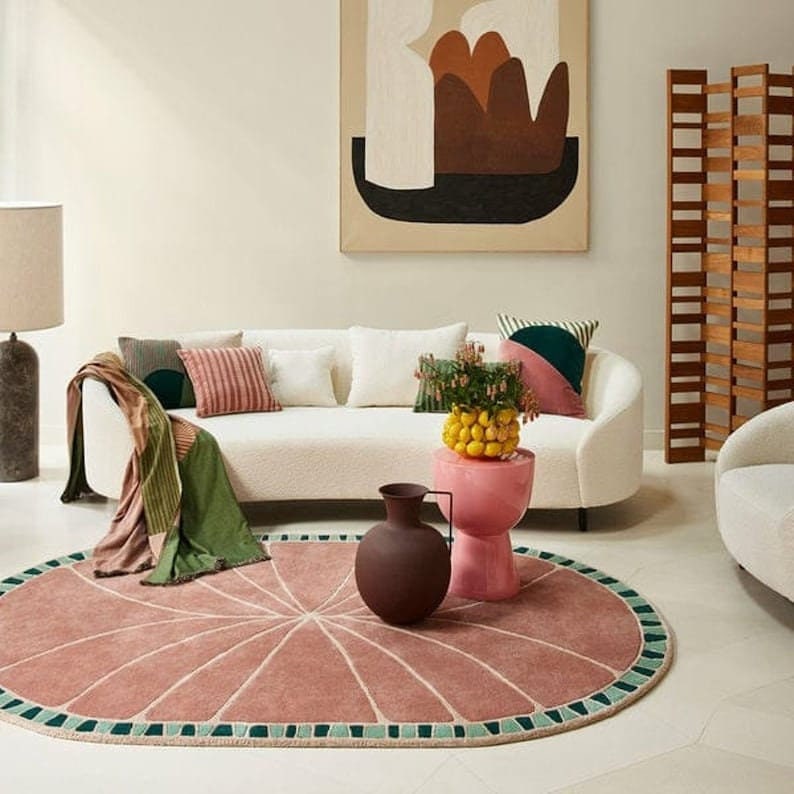 Oval Shape Rug Hand Tufted Woolen Area Rugs Living Room,bedroom,kitchen ...