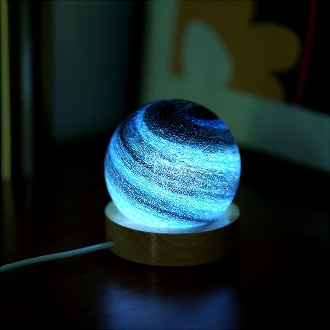 Custom Galaxy Night Light, Personalized Planet Night Lamp, Milky Way ...