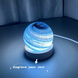 Custom Galaxy Night Light, Personalized Planet Night Lamp, Milky Way ...