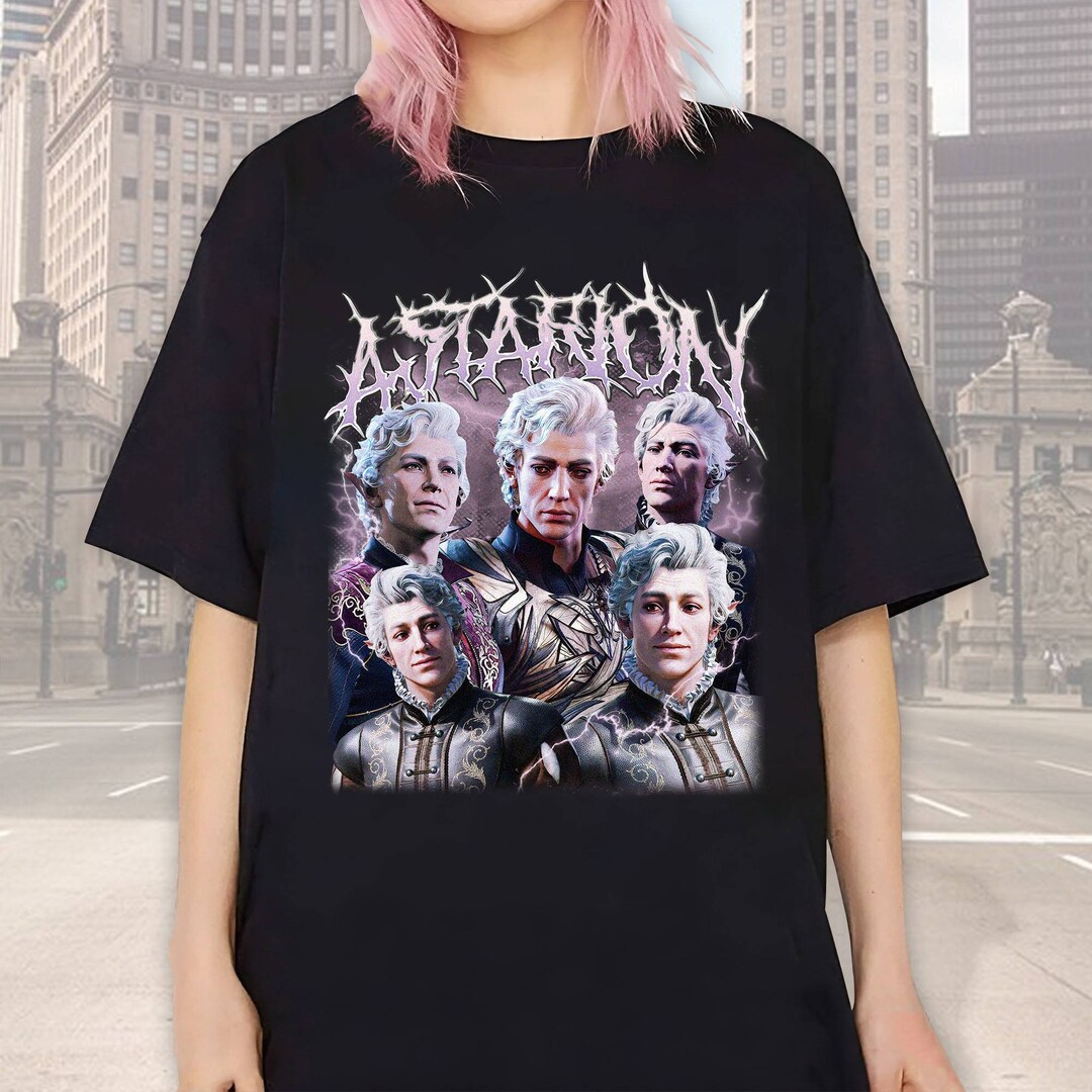 Astarion Baldurs Gate Shirt, Heavy Metal Astarion Bootleg Tee, Baldurs ...