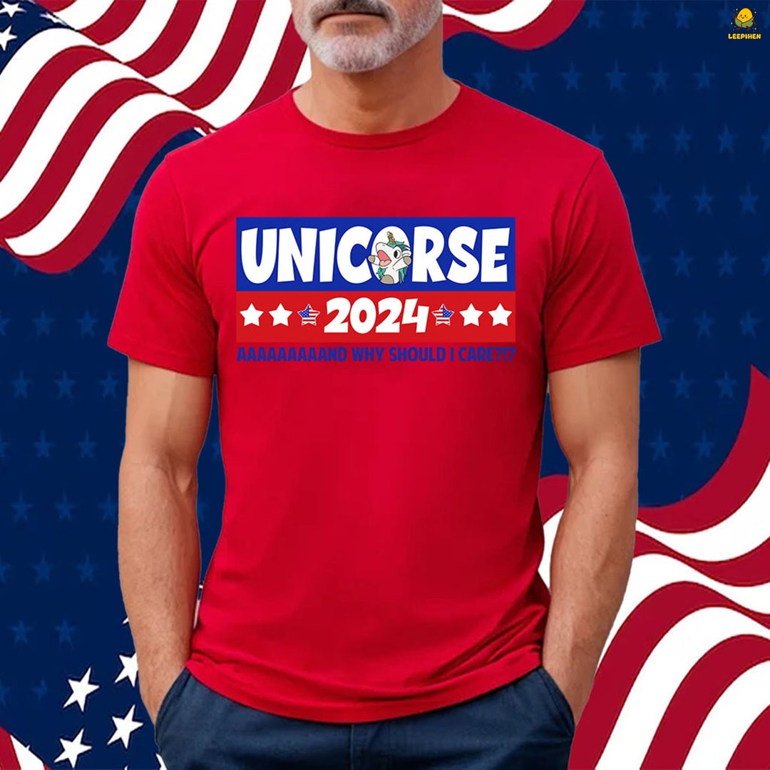 Bluey Unicorse President 2024 Shirt, and Why Should I Care, Janet and ...