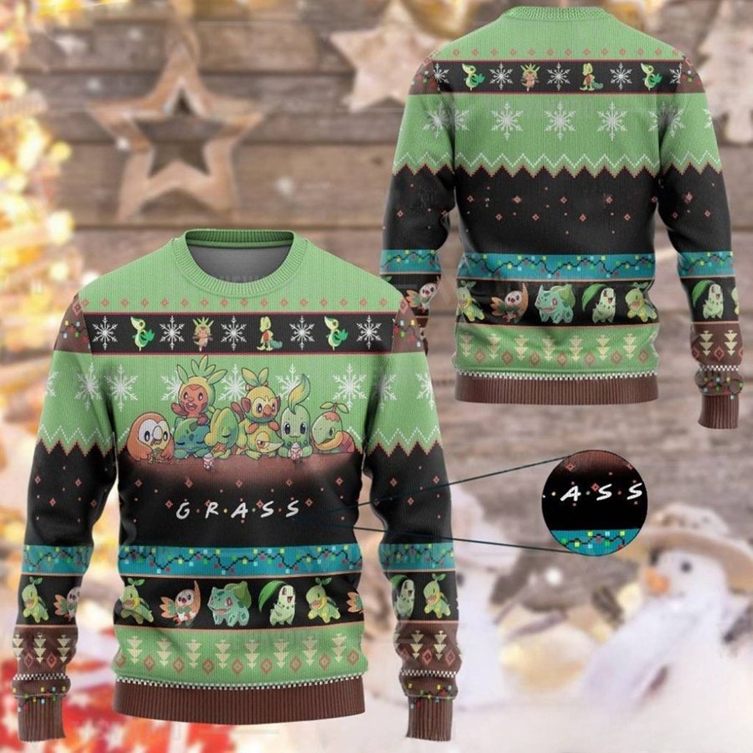 Pokemön Grass Bulbasaur Ugly Christmas Sweater Bulbasaur - Etsy