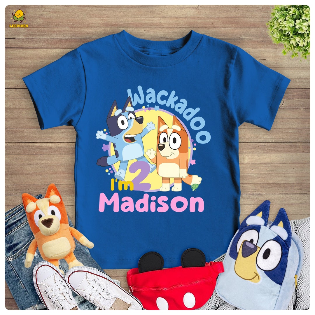 Bluey Wackadoo Birthday Shirts Bluey Family Matching Shirt Bingo ...