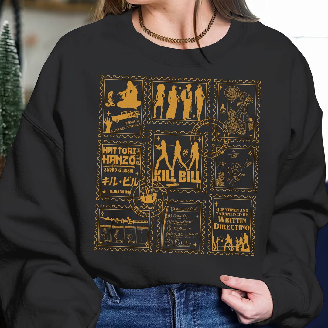 Kill Bill Stamps Art Sweatshirt Kill Bill Tshirt Vintage - Etsy