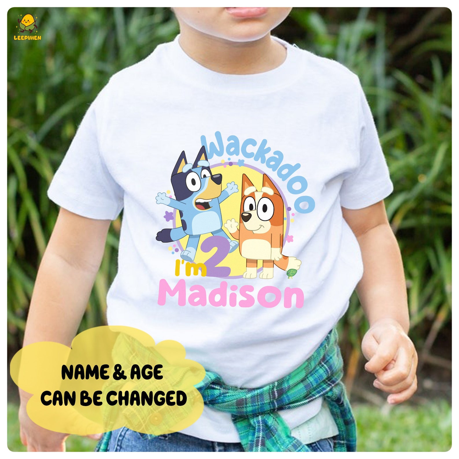 Bluey Wackadoo Birthday Shirts Bluey Family Matching Shirt Bingo ...