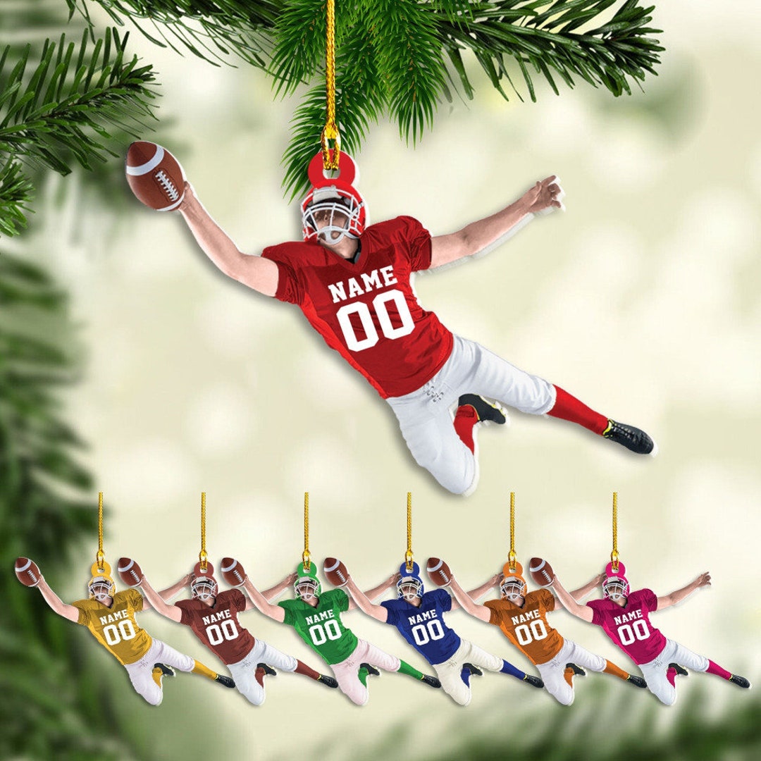 Personalized Football Christmas Ornament 2023 Football Tree - Etsy