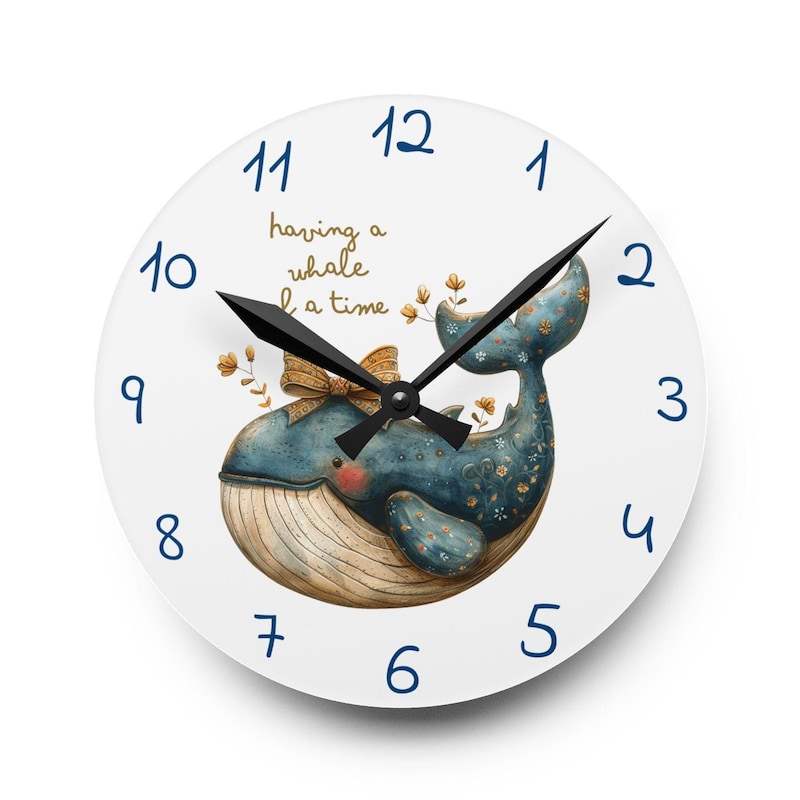 Whale Wall Clock - Etsy