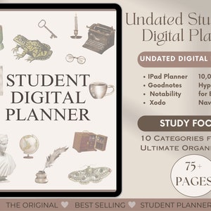 Student Planner Digital, Goodnotes Planner Undated, Digital Academic ...