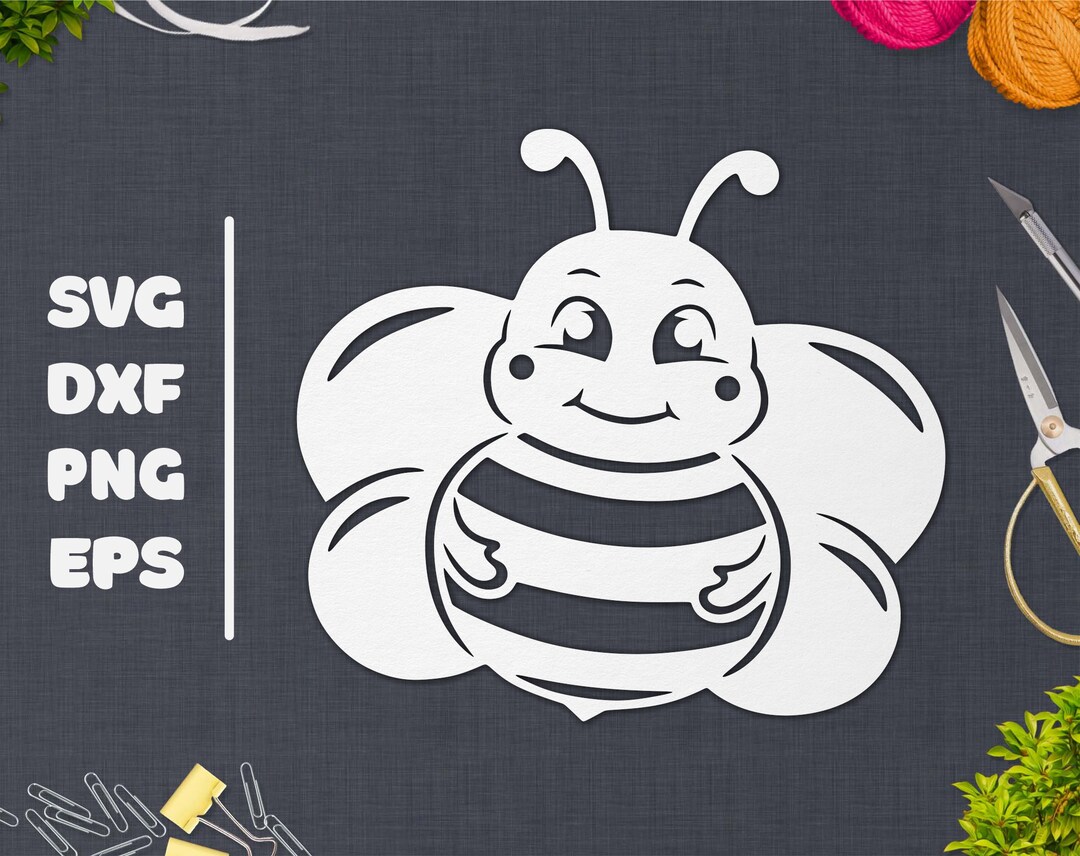Bee SVG File Cute Fat Bee DXF Cut Files for Cricut - Etsy Australia