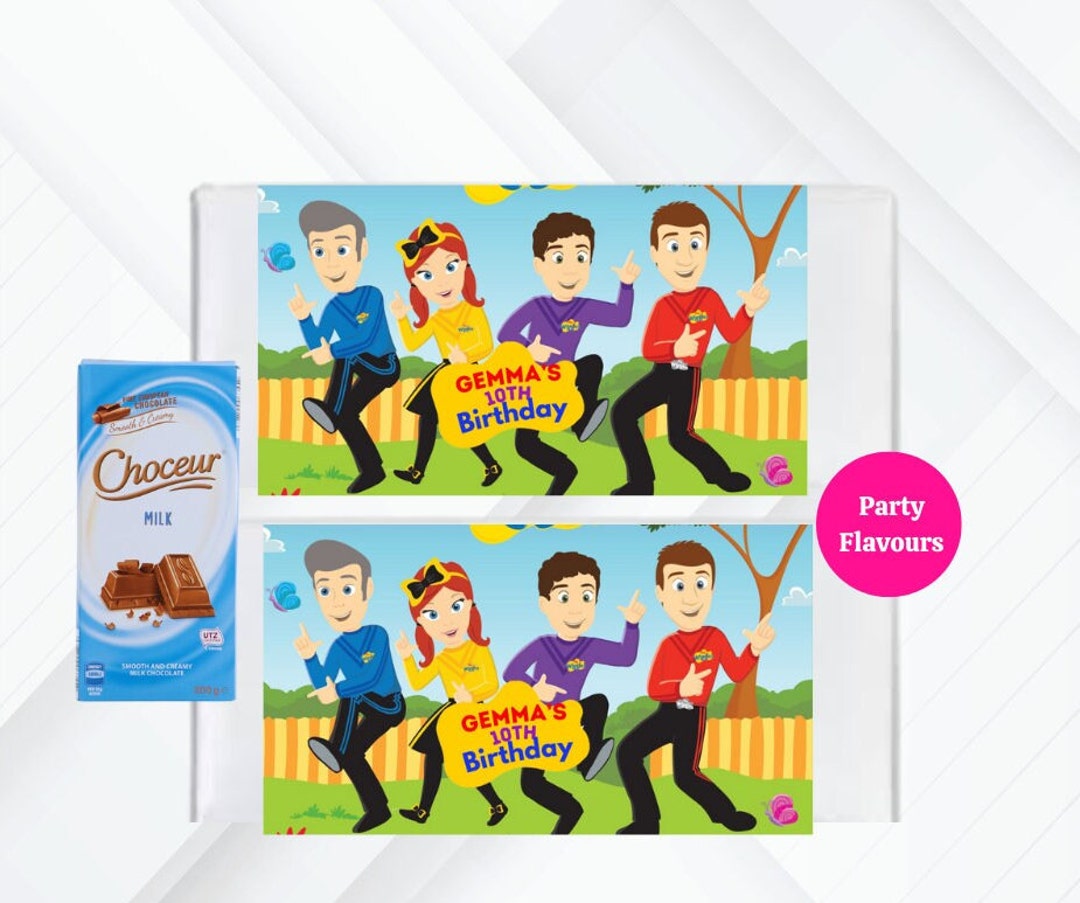 Personalised the Wiggles Chocolate Aldi Wrappers Birthday Party Favour ...