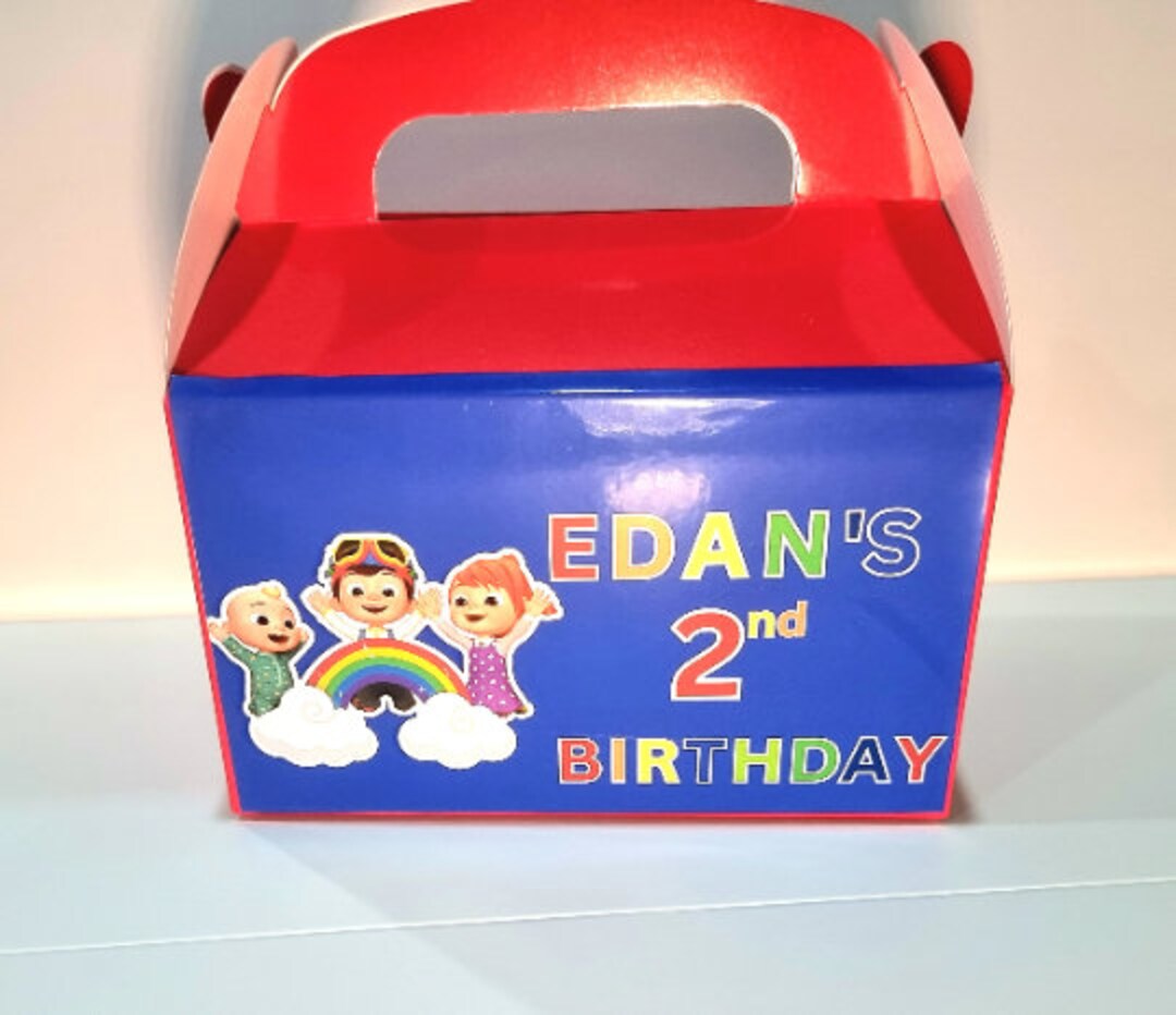 Cocomelon Gable Box Personalised Party Box - Etsy