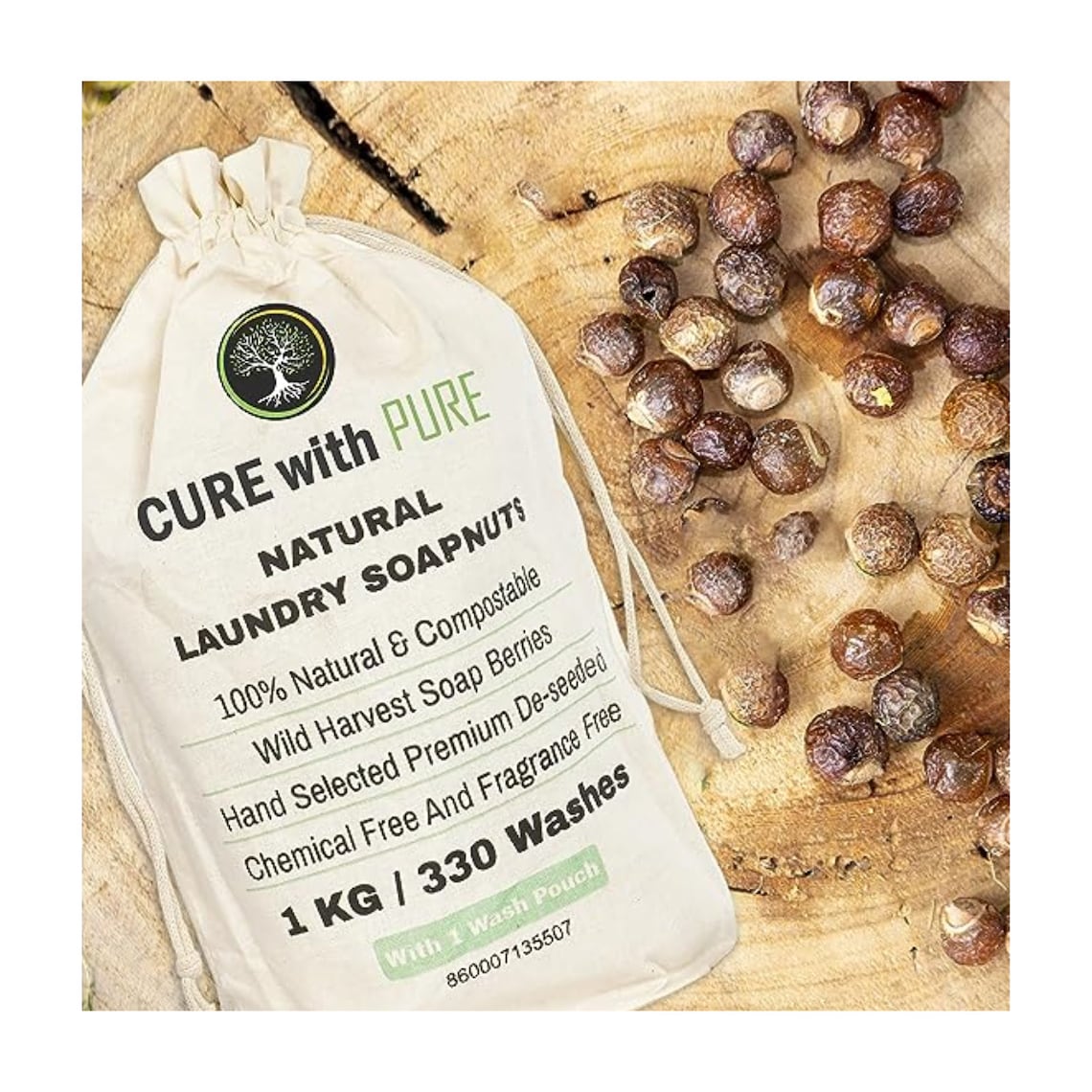 1 Kg/2.2lb Pure Organic Soap Nuts Laundry Detergent Non-toxic Eco ...