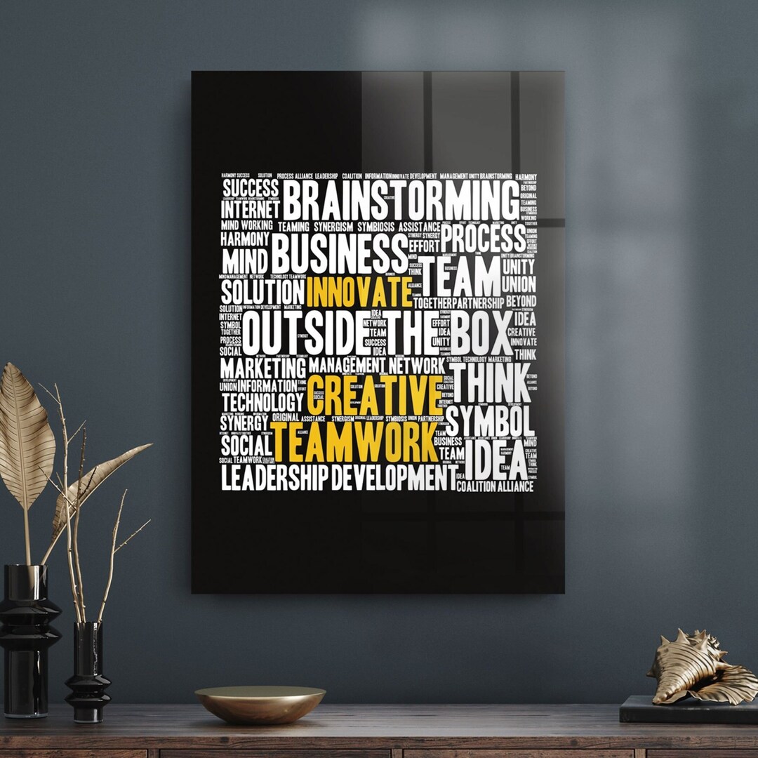 Office Teamwork Wall Art, Motivational Poster, Motivational Wall Art ...