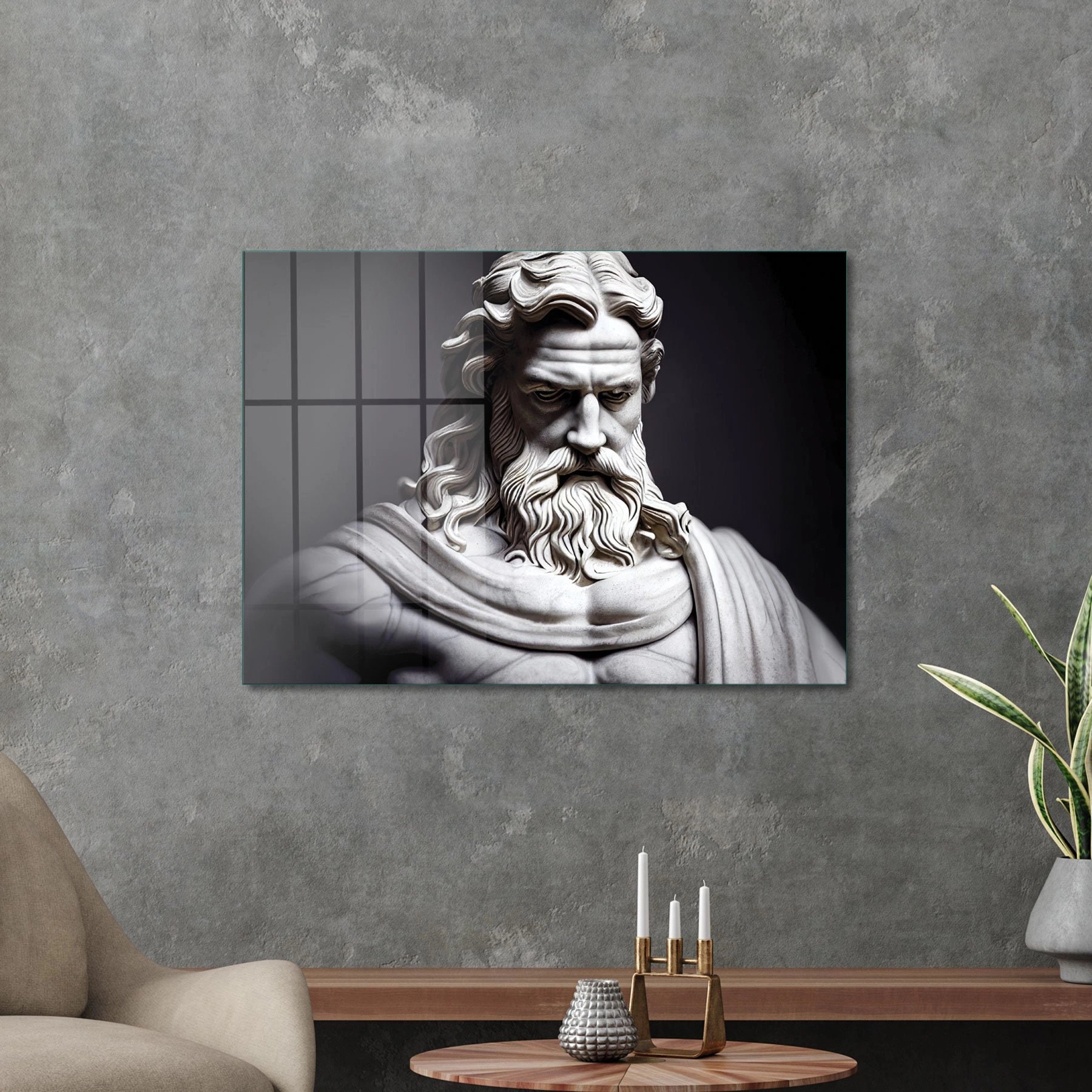 Zeus Wall Decor Greek God Zeus Wall Art Lightning God Zeus - Etsy