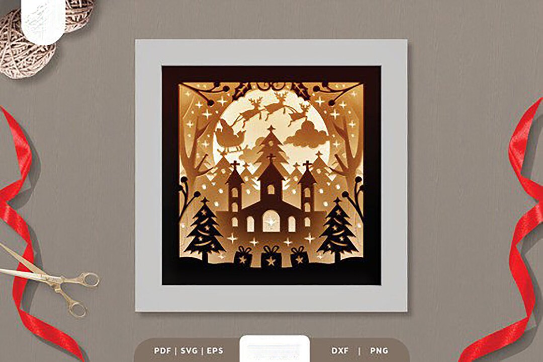 Shadow Box File Paper Cut Light Box Template Files Shadow - Etsy