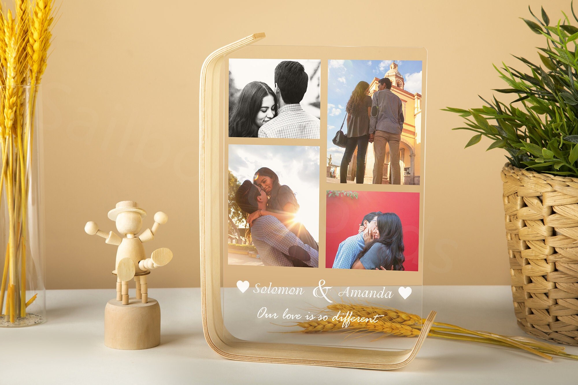 Personalized Photo Plaque,custom Photo Wedding Gift,photo Frame,custom ...