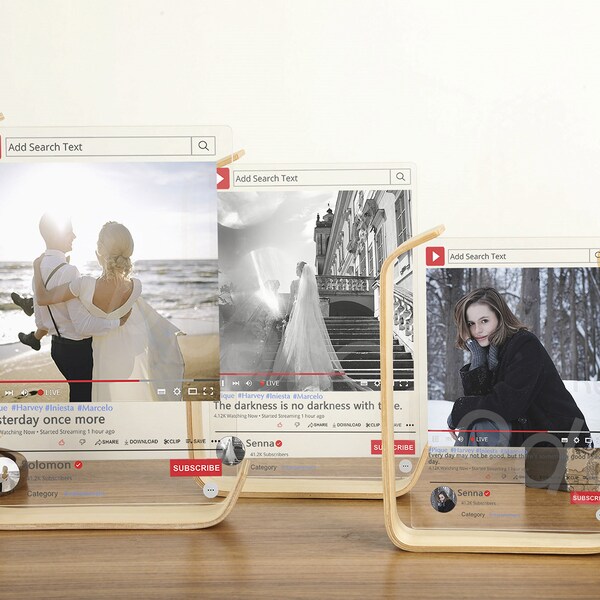 Custom Acrylic Plaque Picture Frame - Etsy