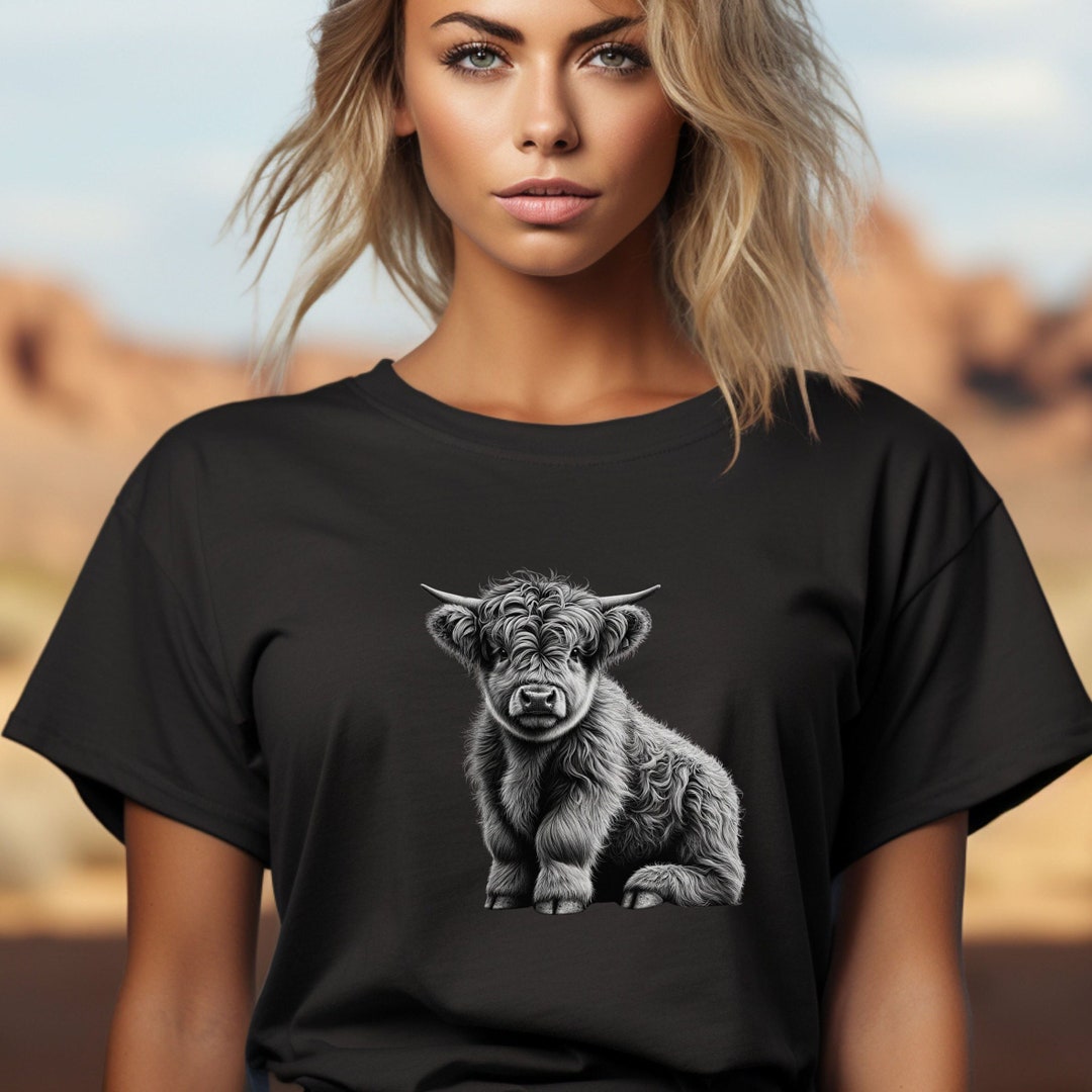 Highland Cow Shirt, Highlander Cow Hoodie, Highland Cow Shirt, Heifer ...