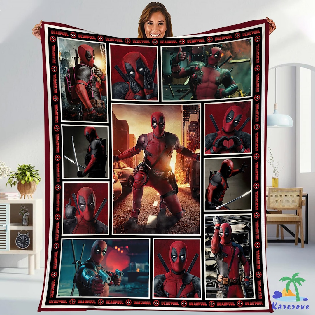 Deadpool 3 Blanket, Deadpool 2024 Movie Blanket, Deadpool Movie 2024 ...