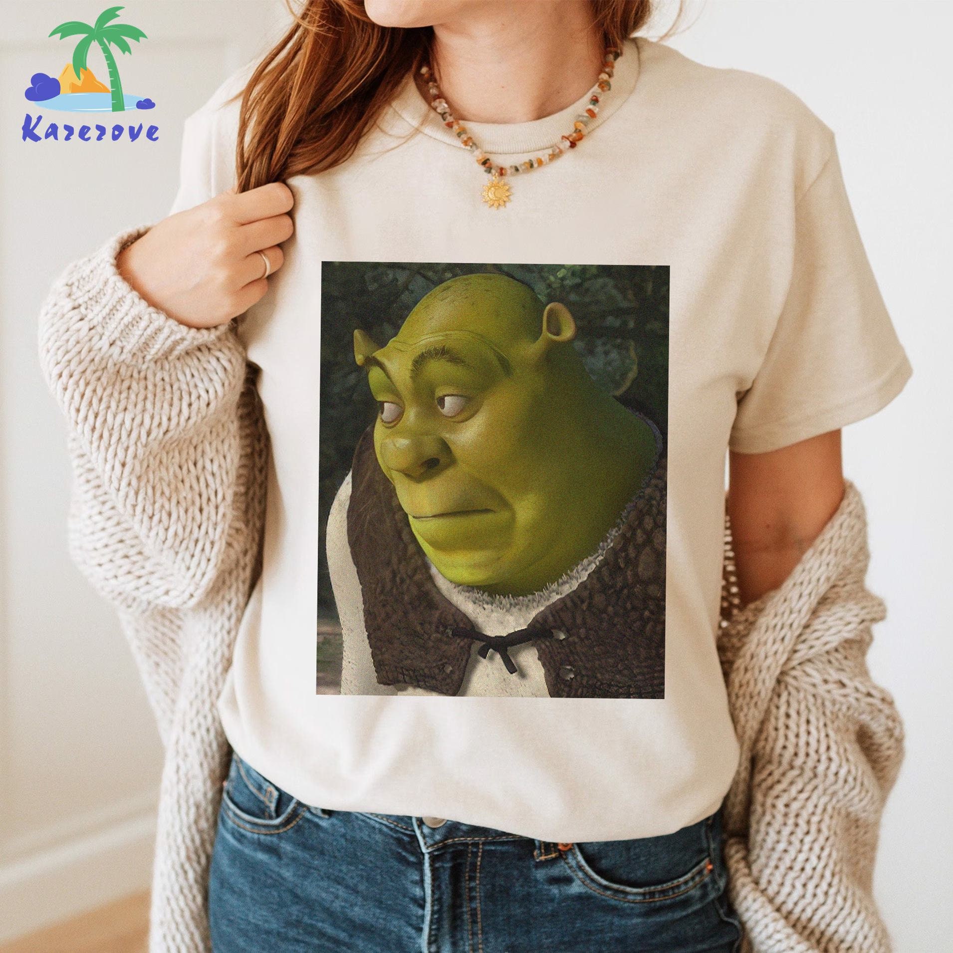 Shrek Face Meme Tee Funny Shrek Meme Shirt Shrek Lover Gifts Can't ...
