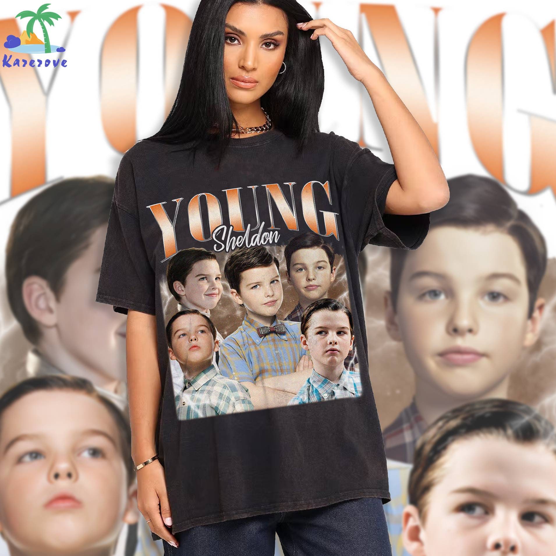 Young Sheldon Homage Bootleg Shirt Vintage Young Sheldon - Etsy