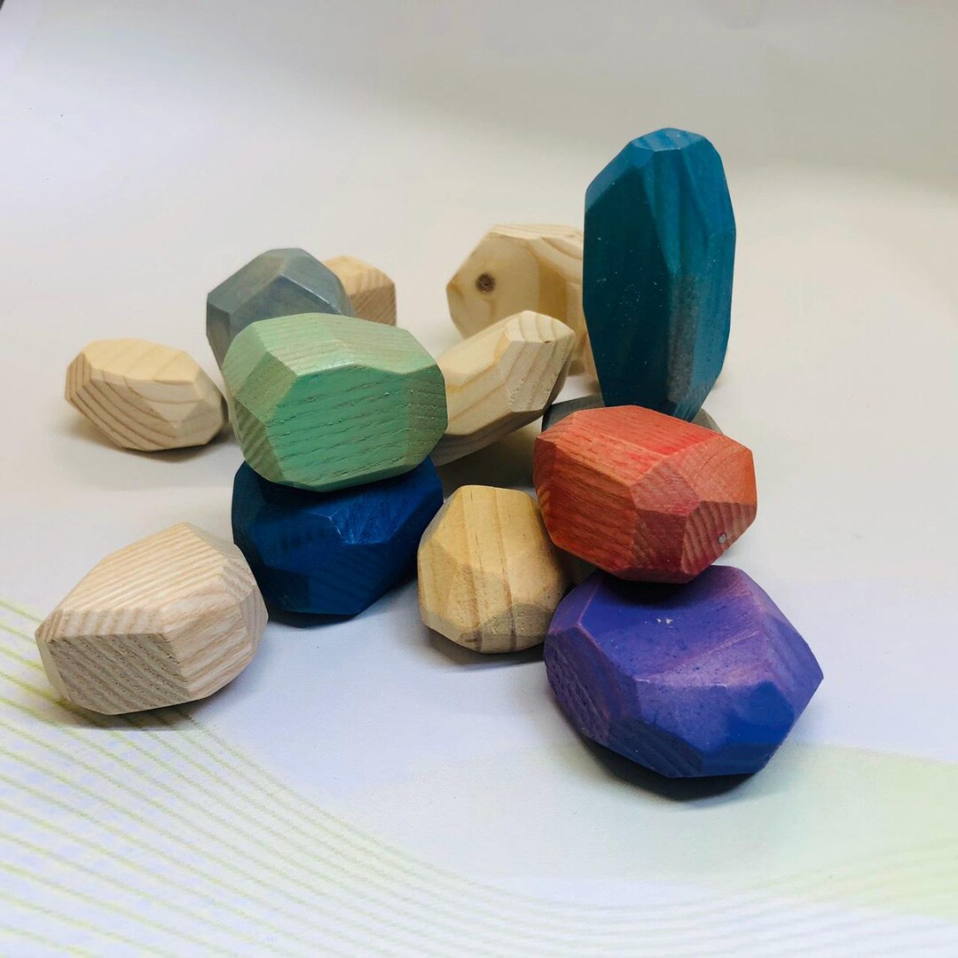 Personalized Name Wooden Balancing Block Eco-friendly Toys, Balancing ...