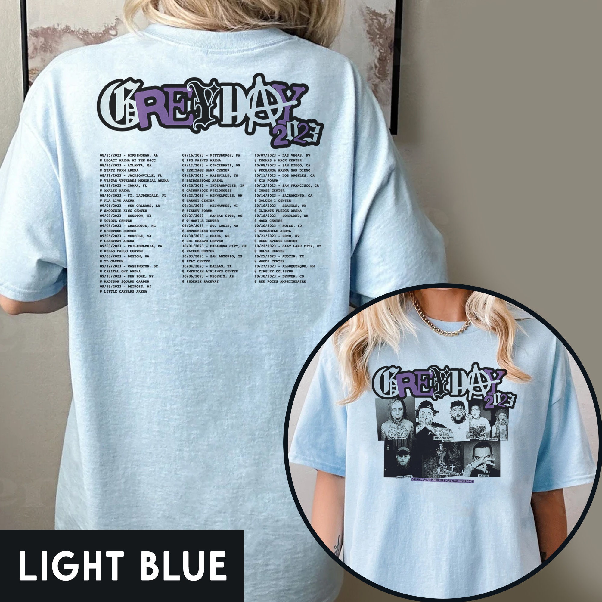 Grey Day Tour 2023 Shirt, Grey Day Tour Shirt, Grey Day Concert 2023 ...