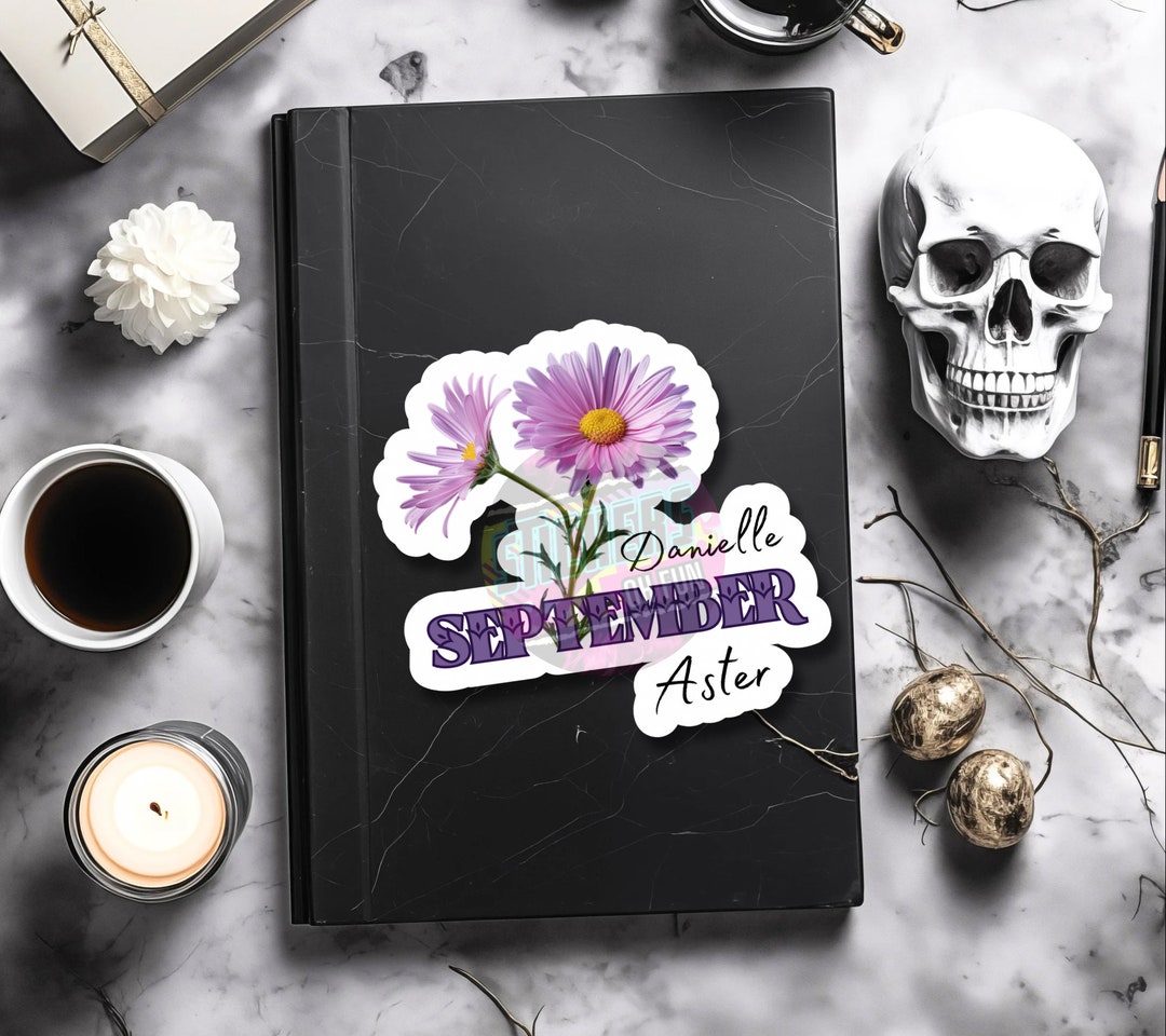 Custom Sticker: Personalized Birth Flower Gifts September - Etsy