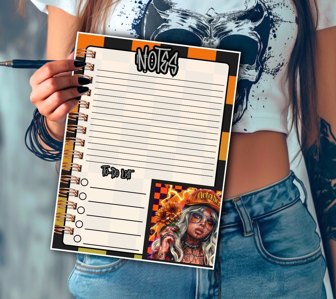 October Birth Flower Notes, Gothic Marigold Tear off Sheets Notepad - Etsy